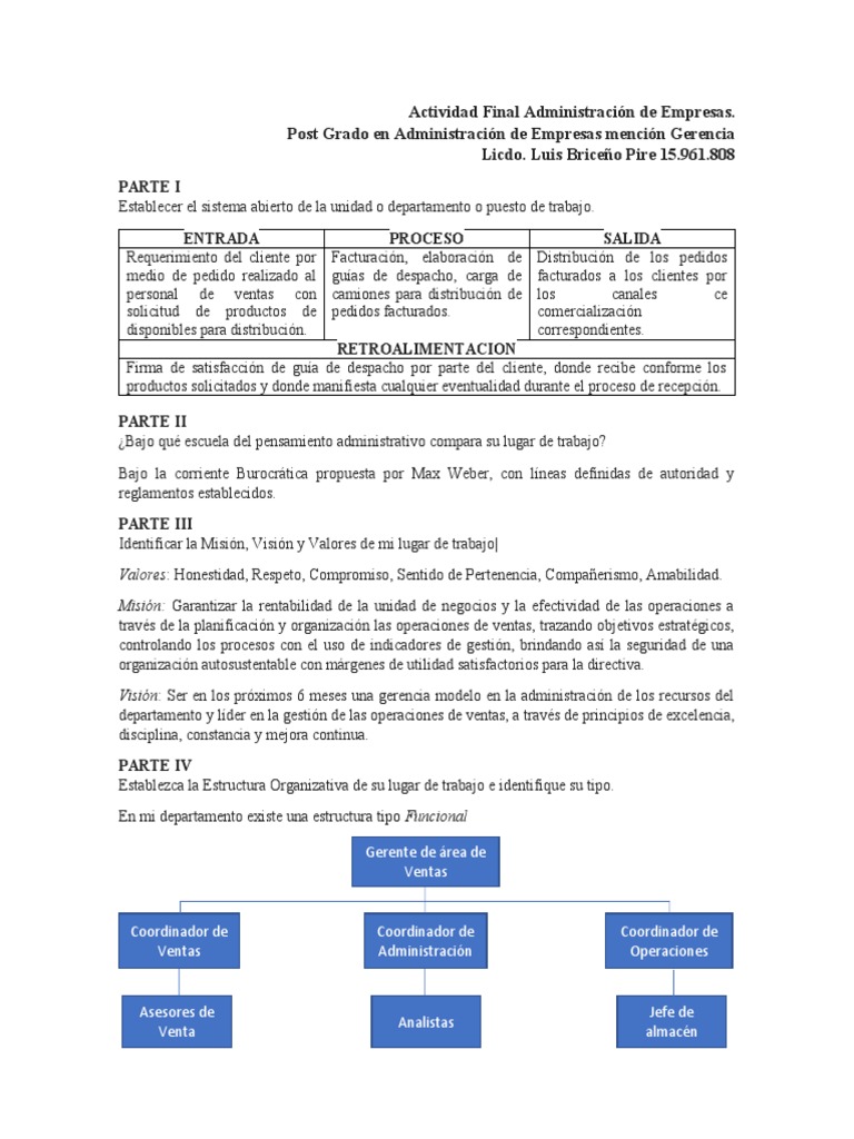 Actividad Final Administracion de Empresas | PDF | Economias | Business Actividad Final Administracion de Empresas | PDF | Economias | Business