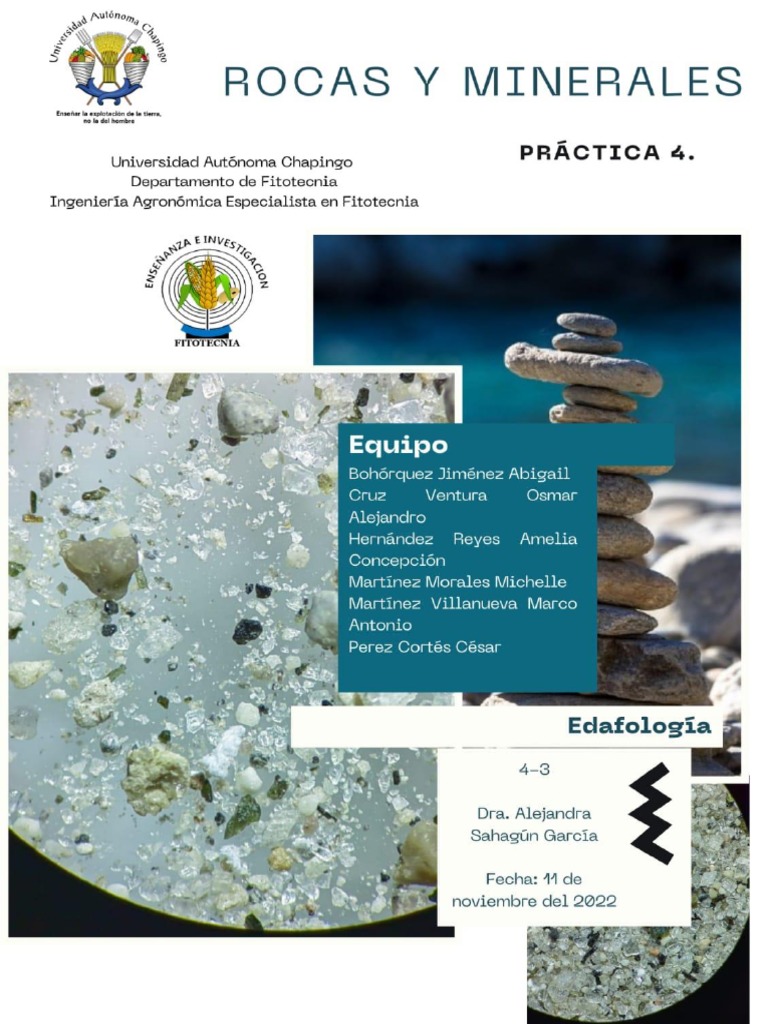 Practica 4. Rocas y Minerales | PDF | Roca (geología) | Minerales