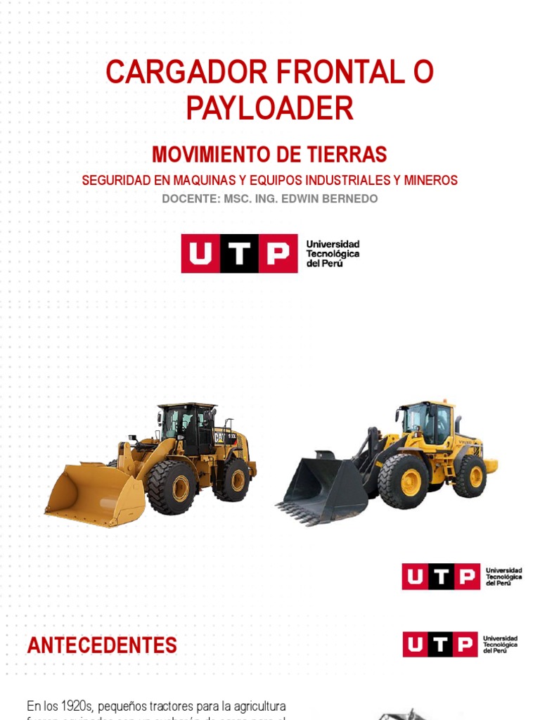 Semana 02 - Cargador Frontal o Payloader | PDF | Tractor | Minería