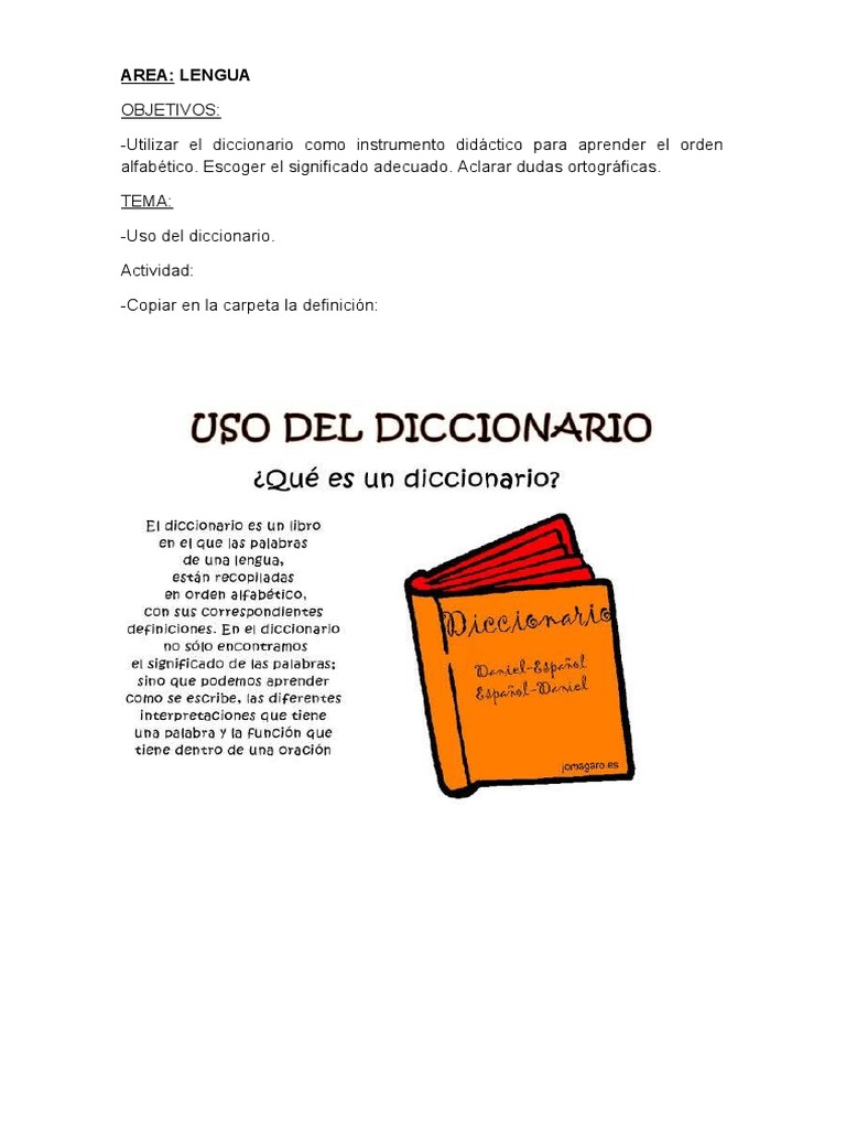 Uso Del Diccionario | PDF