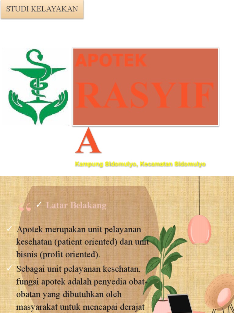 Studi Kelayakan Apotek Rasyifa | PDF | Kesehatan Holistik