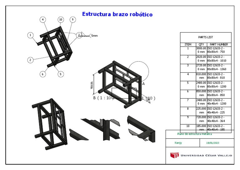Plano de Estructura (Ejemplo) | PDF