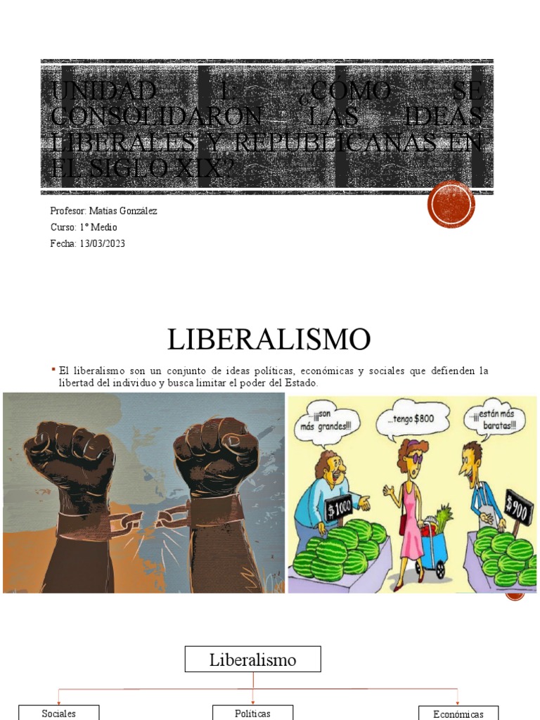 1° Medio - Primera Unidad | PDF | Liberalismo | Separación de poderes