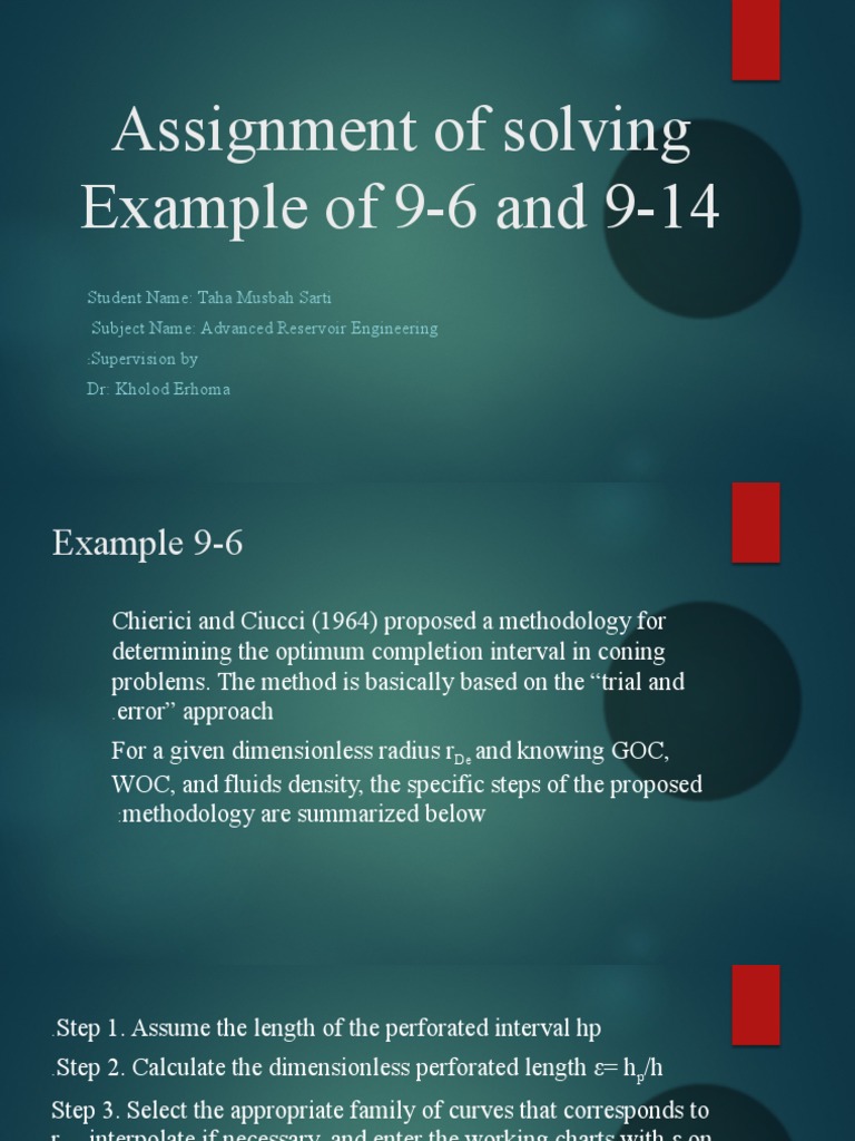 Advanced Reservoir Engineering Calculations | PDF