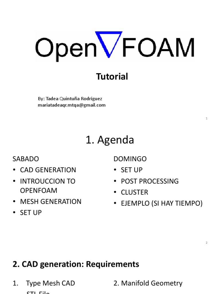 Tutorial OpenFOAM | PDF | Viscosidad | Turbulencia
