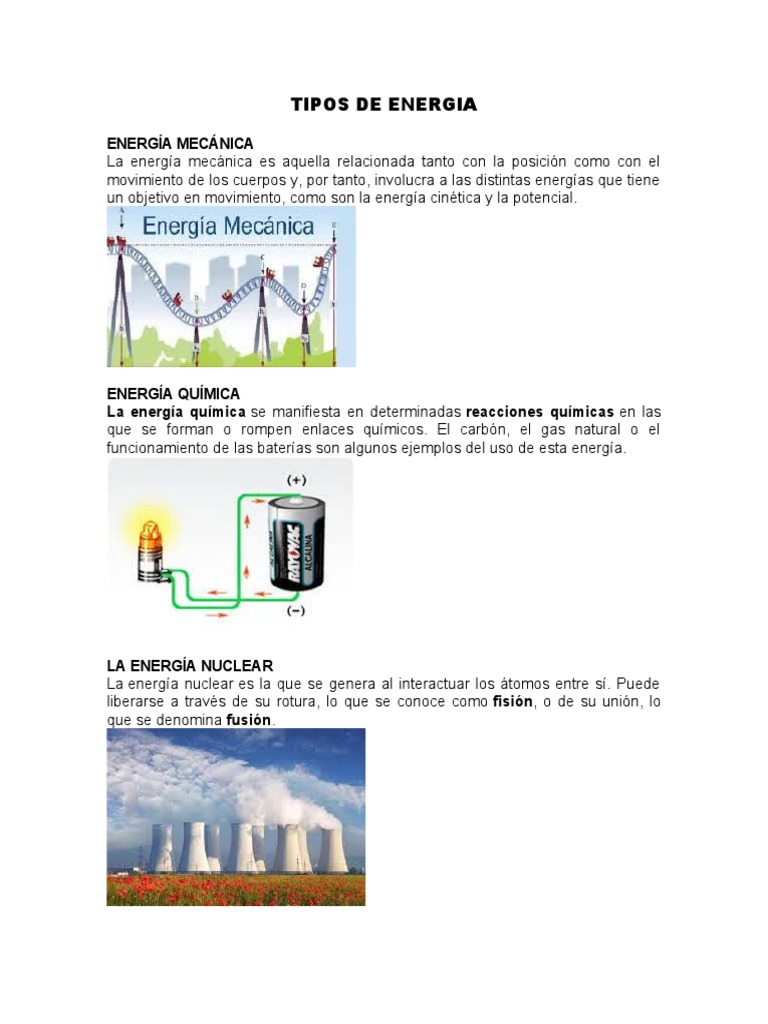 Tipos de Energia | PDF