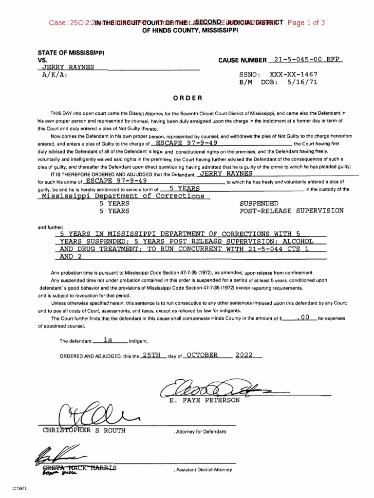 Raynes Sentence | PDF | Plea | Wisconsin Circuit Courts