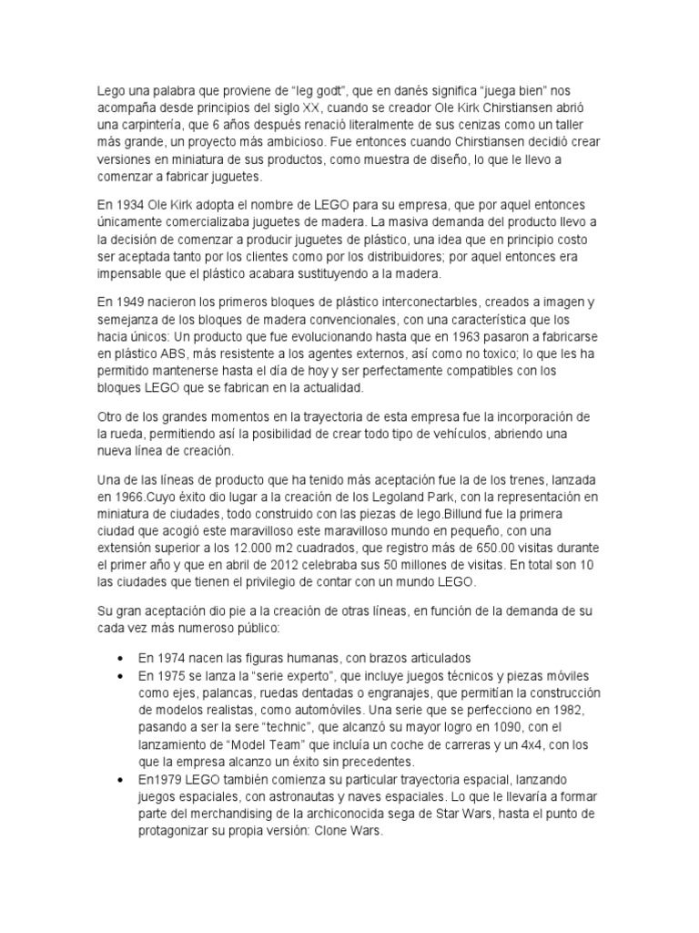 La fascinante historia de Lego: de una pequeña carpintería danesa a un ...