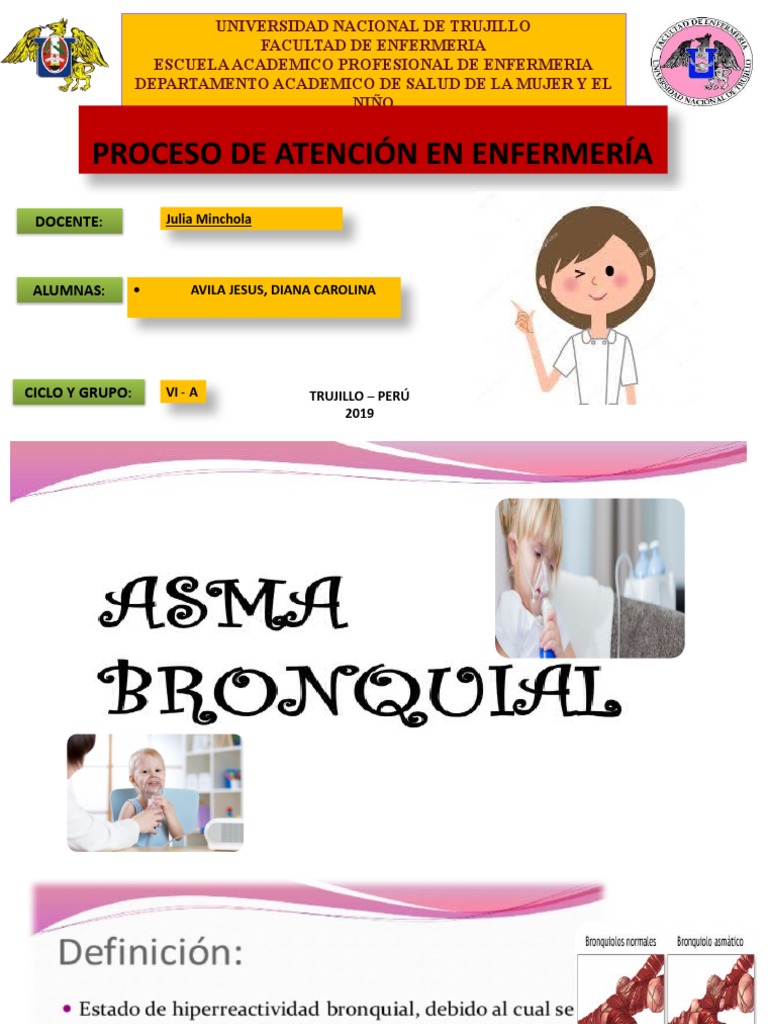 Proceso De Atención En Enfermería Pdf Asma Sistema Respiratorio