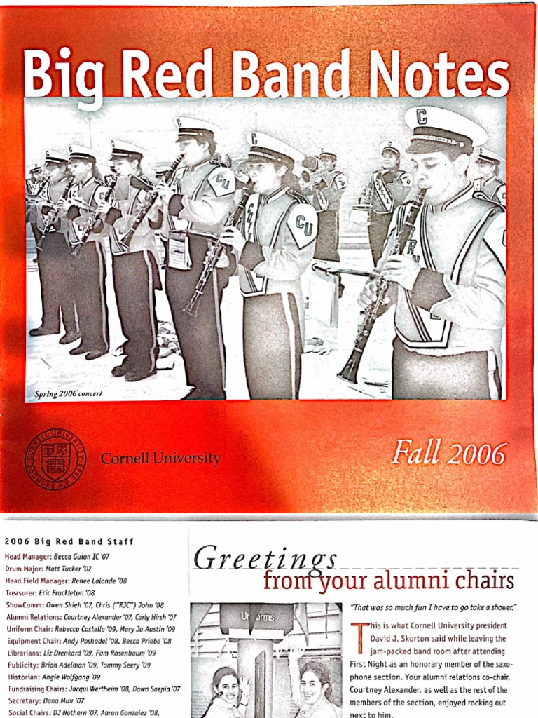 Big Red Band Notes Fall 2006 | PDF