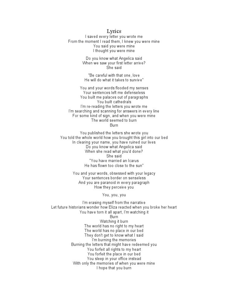 Lyrics Song Mapeh | PDF