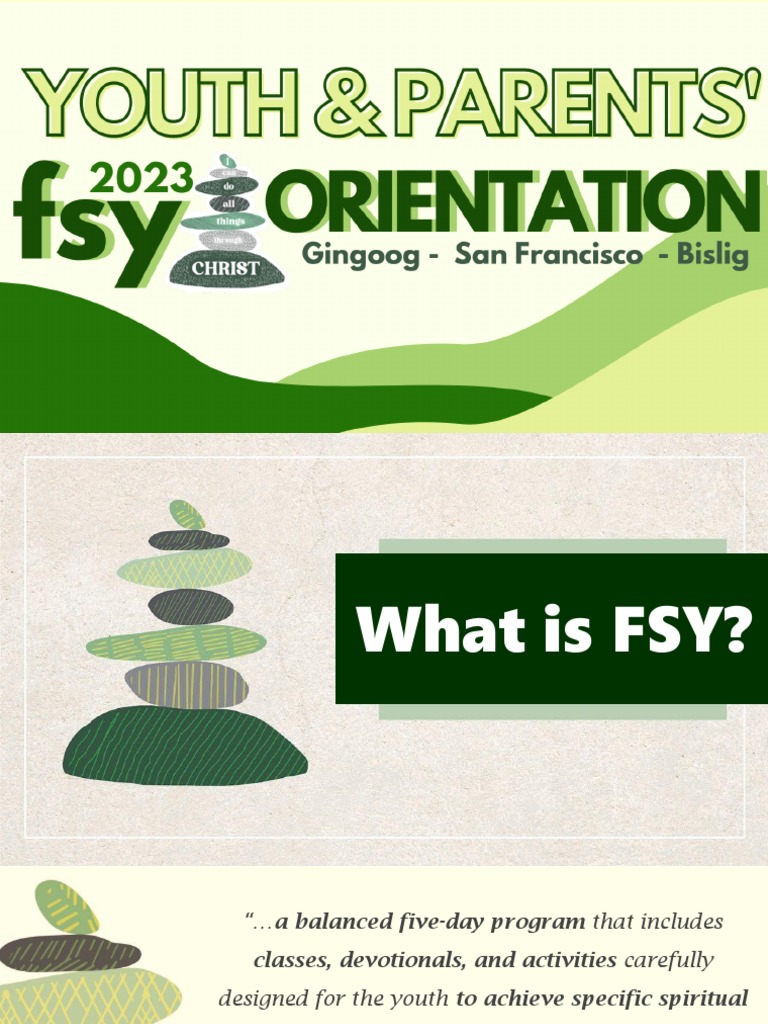 Understanding FSY: A Youth Program Guide | PDF | Clothing | Jesus