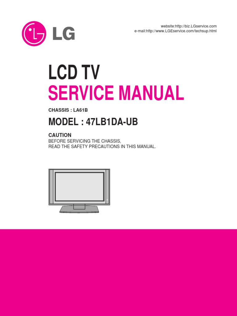 LG 47LB1DA-UB Service Manual | PDF