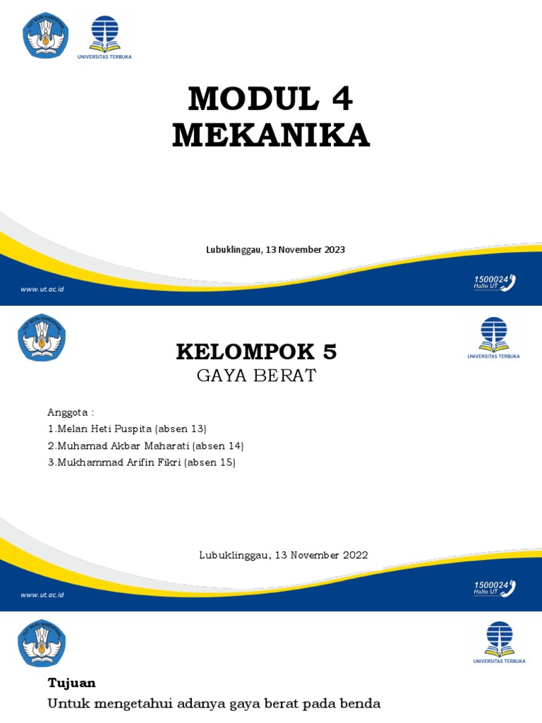 Praktikum Ipa Kelompok 5 Modul 4 Gaya Berat | PDF