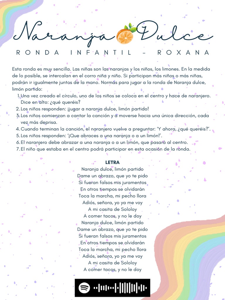 Naranja Dulce - Ronda Infantil | PDF