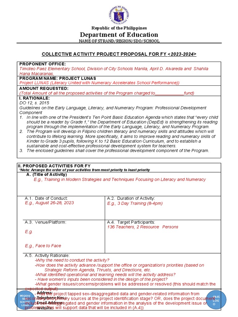Project Proposal With HGDG | PDF | Literacy | Gender