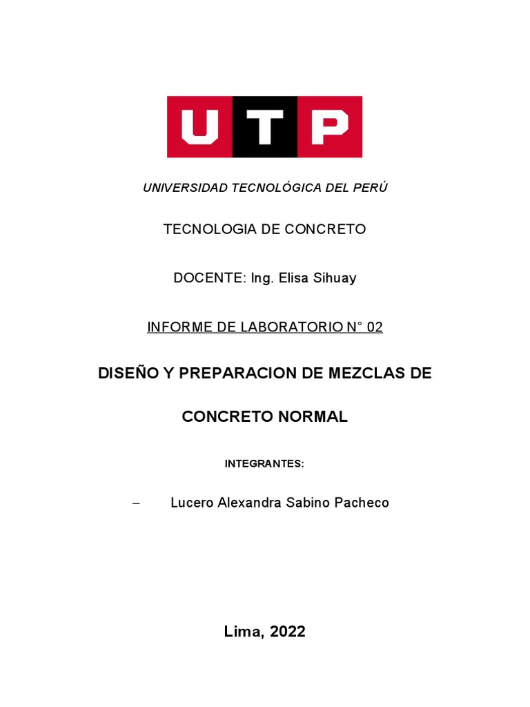 Diseño y preparación de mezclas de concreto normal | PDF | Hormigón ...