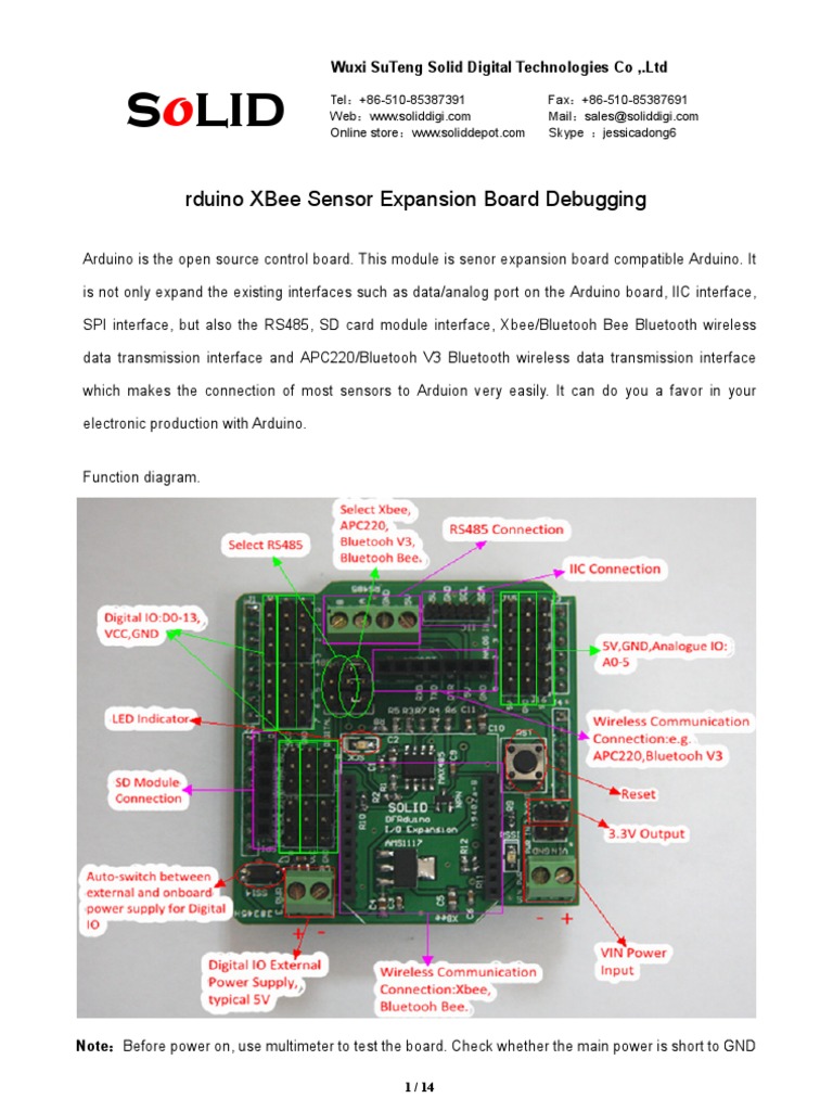 Debugging Steps Of Xbee Sensor Expansion Board Pdf Arduino Bluetooth
