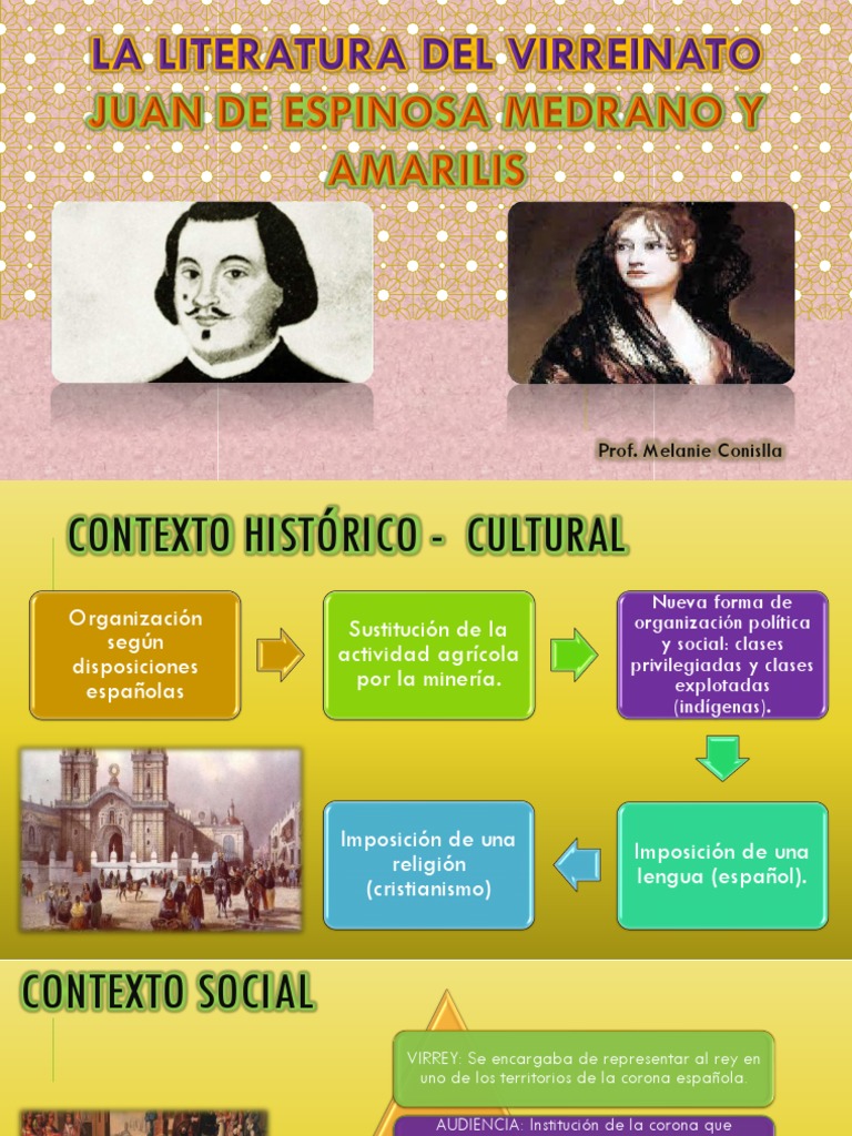 Info-Juan de Espinosa y Amarilis-Lit. Virreinato I | PDF | Barroco