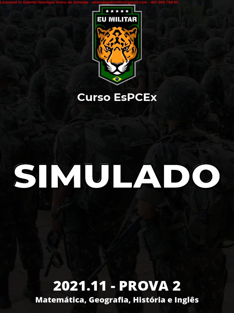 Simulado EsPCEx 2021: Matemática e Geografia | PDF | Brasil | Floresta ...