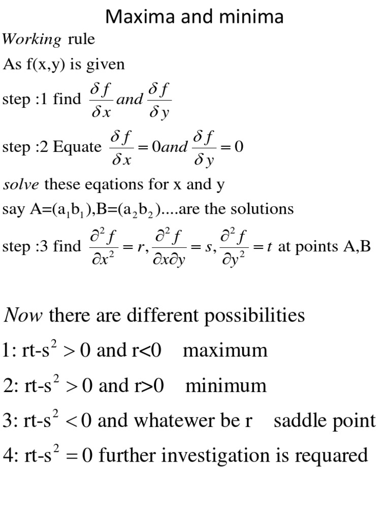 Maxima and Minima | Maxima And Minima | Algorithms | Free 30-day Trial | Scribd