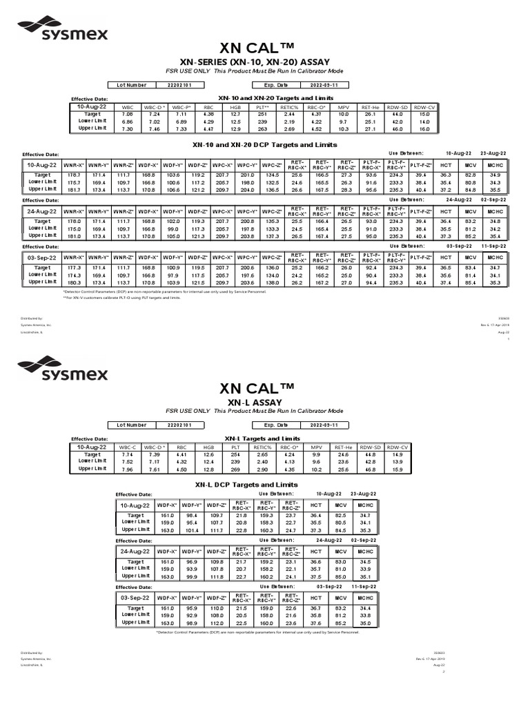 XN Cal - 2220 - Se | PDF