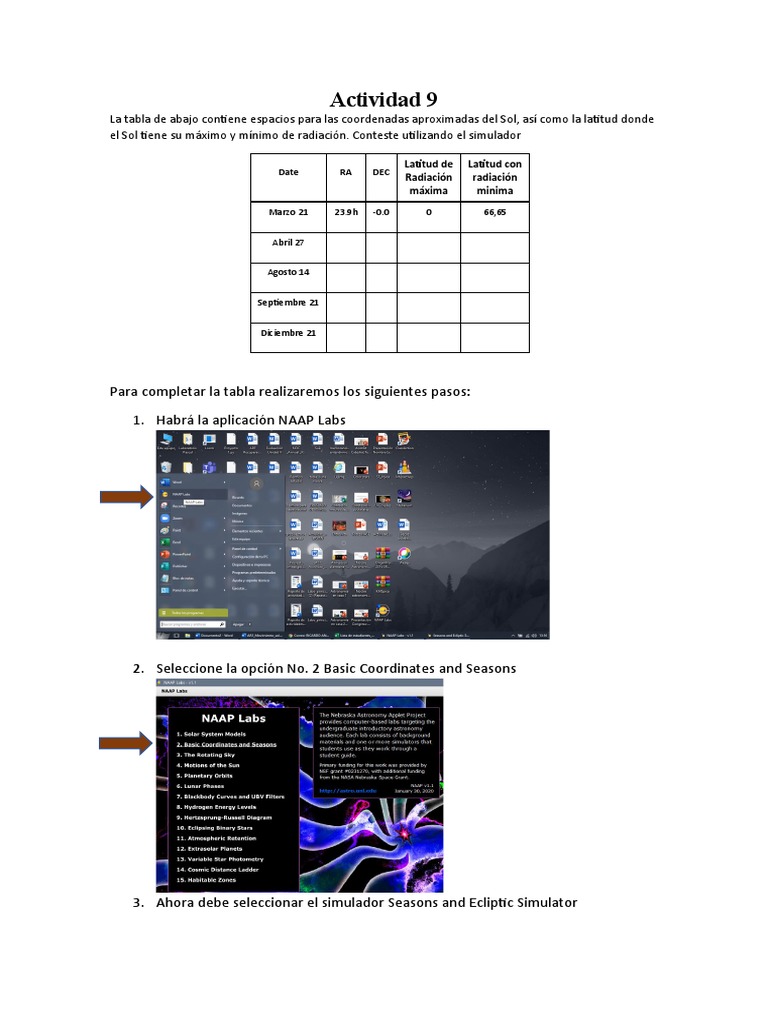 Actividad 9: para Completar La Tabla Realizaremos Los Siguientes Pasos ...