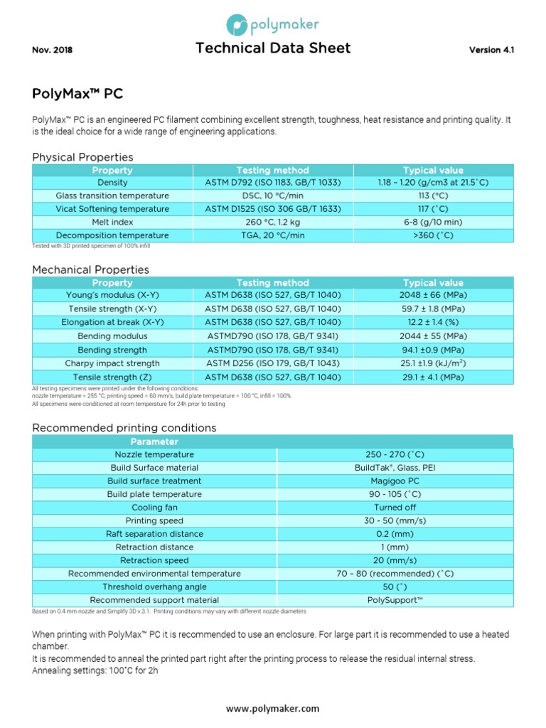 Polymax PC Tds v4 | PDF | Pascal (Unit) | Secondary Sector Of The Economy