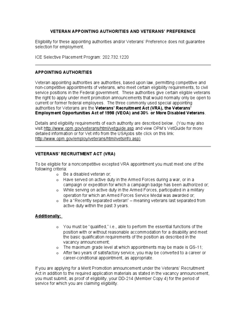 Vet Preference | PDF | Finance & Money Management