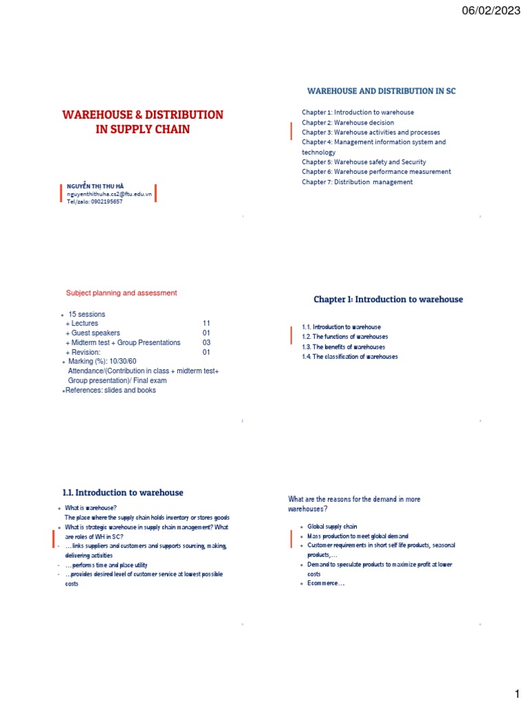 Warehouse and Distribution | PDF | Warehouse | Inventory