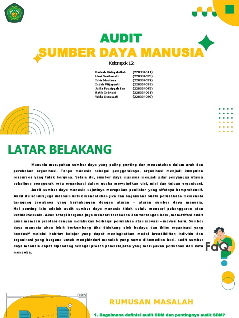 Audit SDM dalam Organisasi Modern | PDF