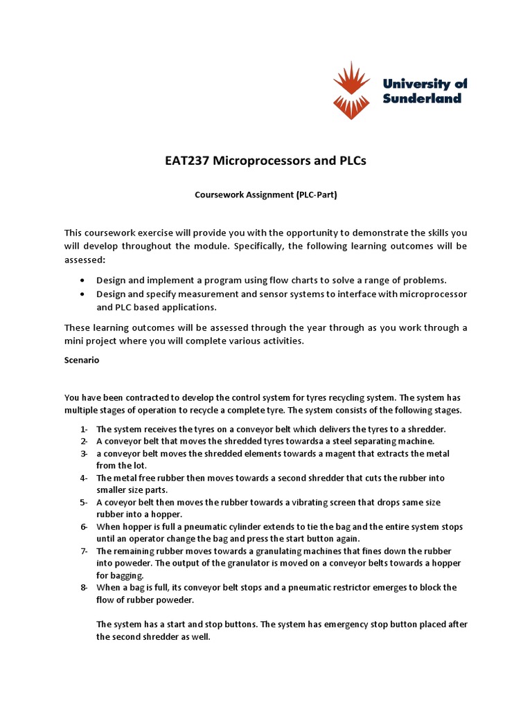 EAT237 Microprocessors and PLC's - PLC Part | PDF | Programmable Logic Controller | Systems ...
