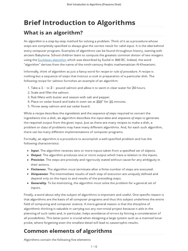 Algorithms Handout | PDF | Algorithms | Sequence Algorithms Handout | PDF | Algorithms | Sequence