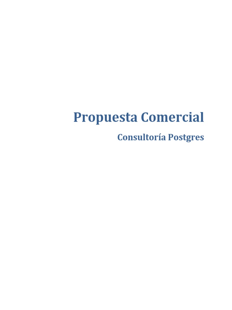 Consultoría Especializada en Postgres | PDF | Software