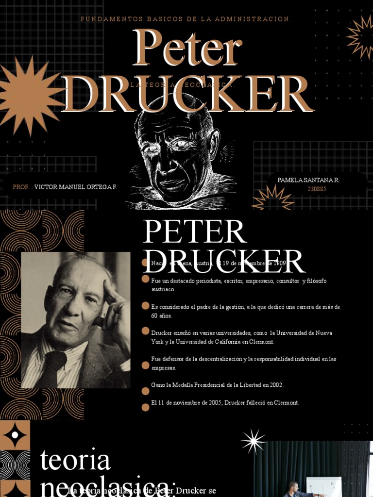 Presentacion de Peter Drucker | PDF | Planificación | Descentralización