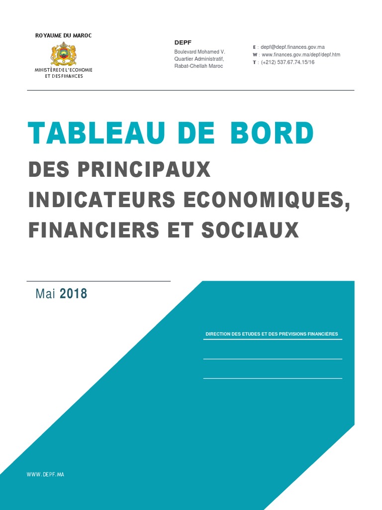 Tableau de Bord des Indicateurs Économiques | PDF | Économie