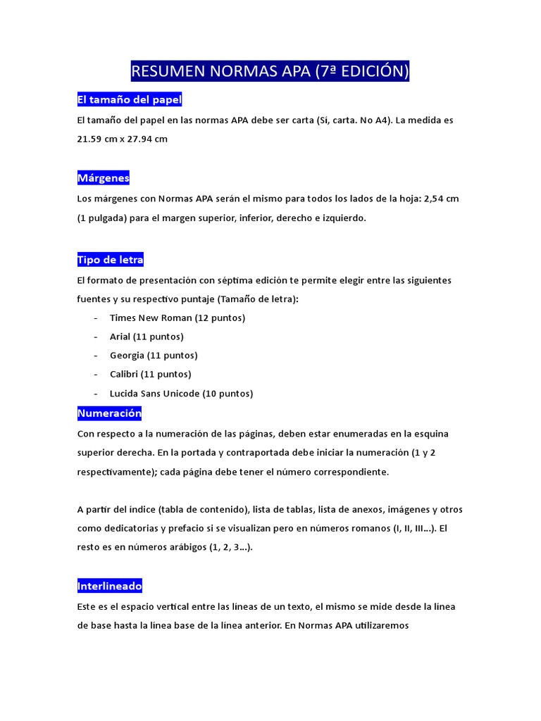 Resumen Normas Apa | PDF | Red mundial | Internet y web