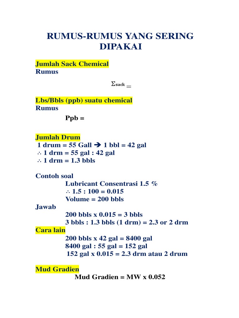 FORMULAS AND CALCULATIONS FOR DRILLING OPERATIONS | PDF