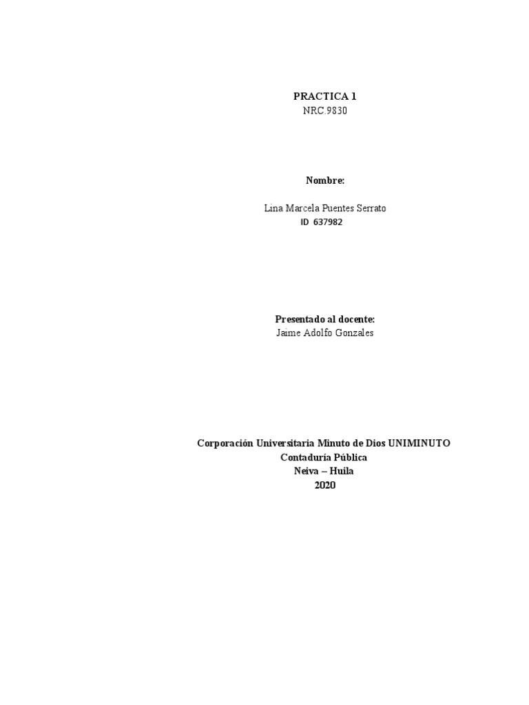 Practica 1 Taller Terminado | PDF | Bancos | Corporaciones