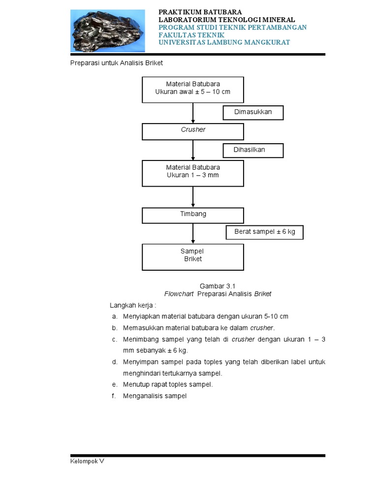 Flowchart-Preparasi Coal | PDF
