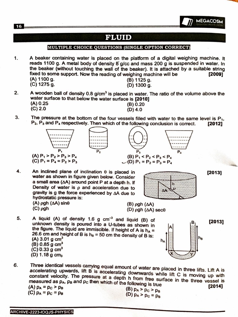 Fluid Pyqs Nsejs | PDF