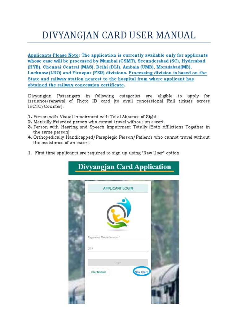 Divyangjan Manual | PDF | Identity Document | Access Control
