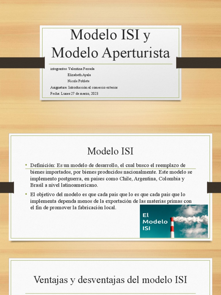 Modelo ISI y Modelo Aperturista | PDF | Exportaciones | Economias