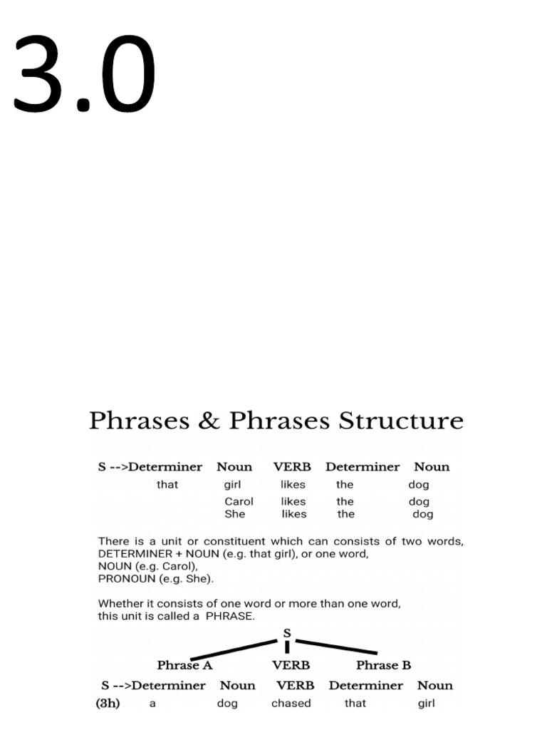 Syntax 2023-The-Arrangements Non-Exercises | PDF