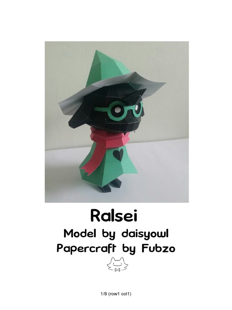 Ralsei Papercraft Template Guide | PDF