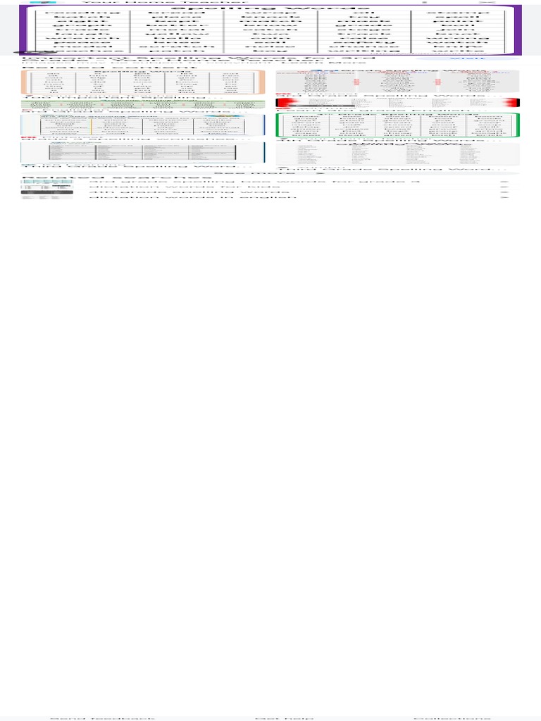 Free Class 3 English Dictation Words - Google Search | PDF
