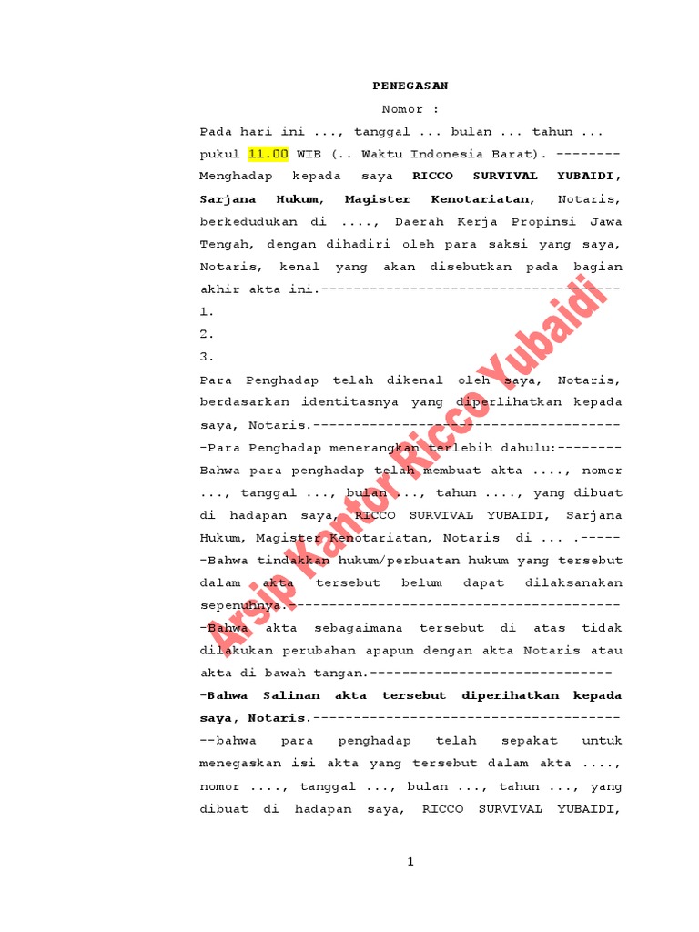 Penegasan | PDF