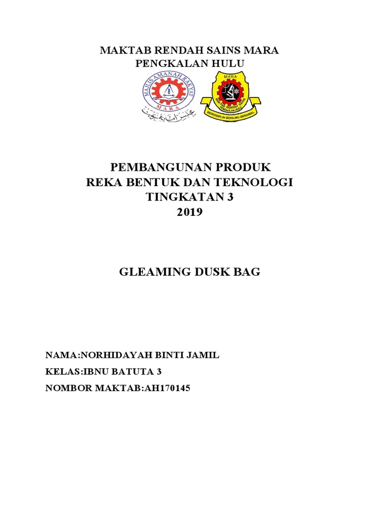 FOLIO RBT TINGKATAN 3 KSSM 2019 | PDF