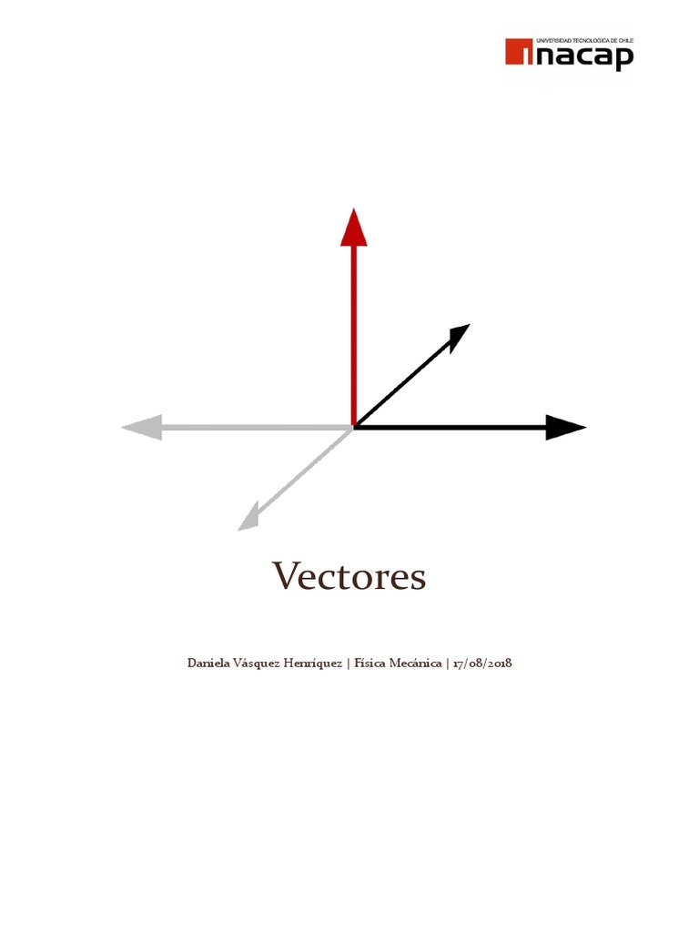 Vectores | PDF | Vector Euclidiano | Escalar (Matemáticas)