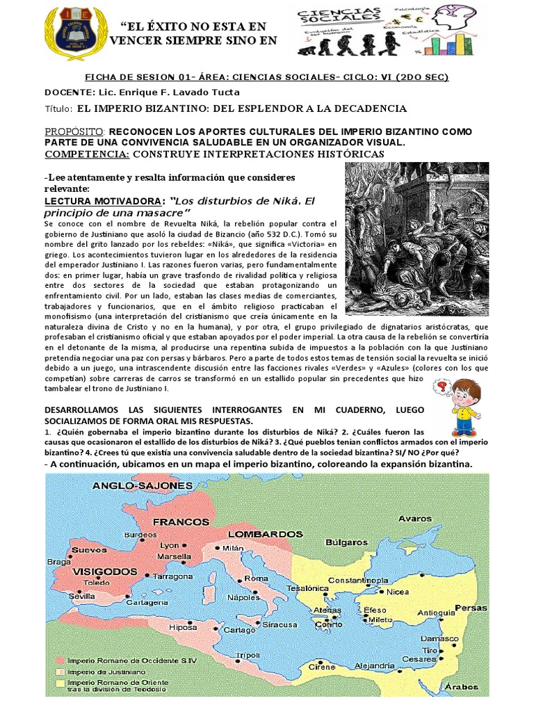 Lectura Sesion 01 El Imperio Bizantino | PDF | imperio Bizantino